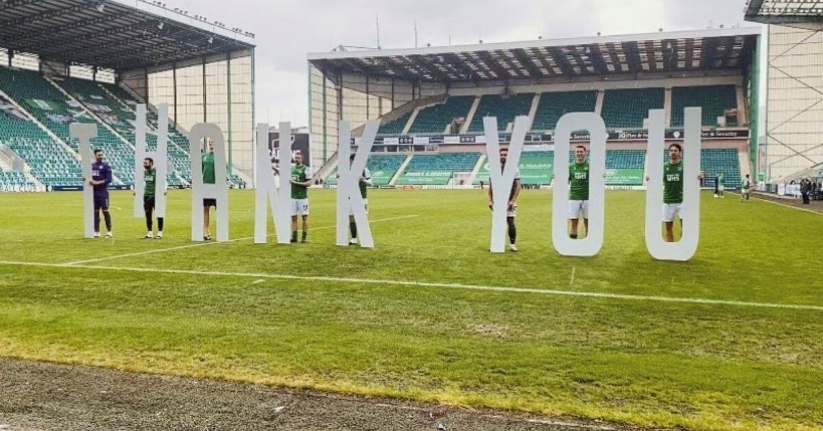Hibernian FC And Their Fans Raise £36,000 To Support Our NHS Heroes To ...