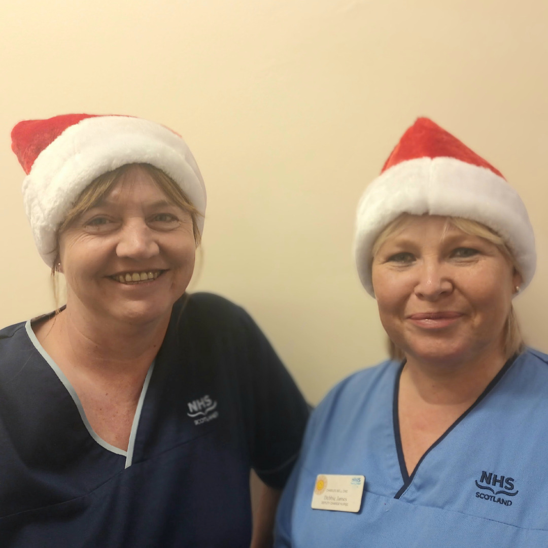 Julie and Debbie's Story: Bringing the festive spirit to patients at Christmas - NHS Lothian Charity