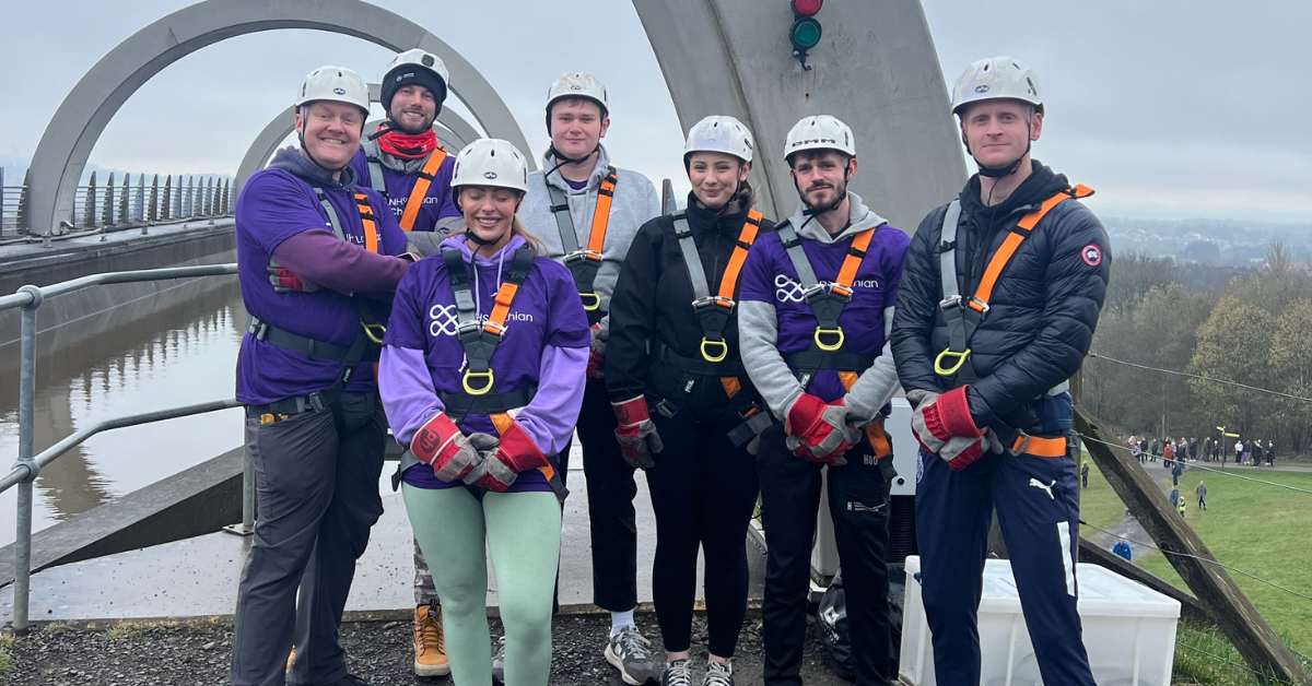 Falkirk Wheel Abseil - NHS Lothian Charity